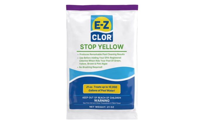 E-Z Clor 47251980 21 Oz Stop Yellow — Pool & Spa Geniuses