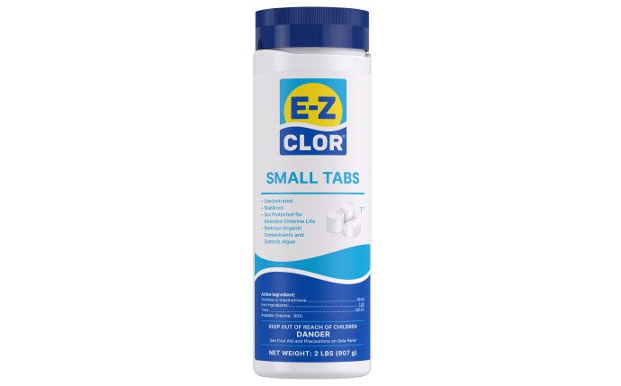 E-Z Clor 48014680 2 lb 1" Small Tabs Sanitizer — Pool & Spa Geniuses