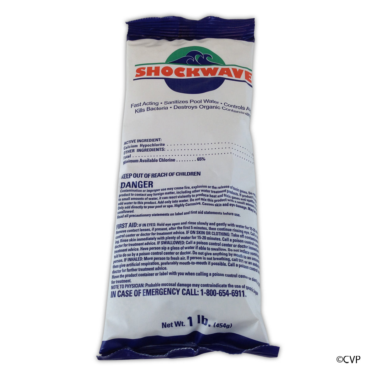 Shockwave 25253 1# SHOCKWAVE 68% CAL-HYPO, 24 case — Pool & Spa Geniuses